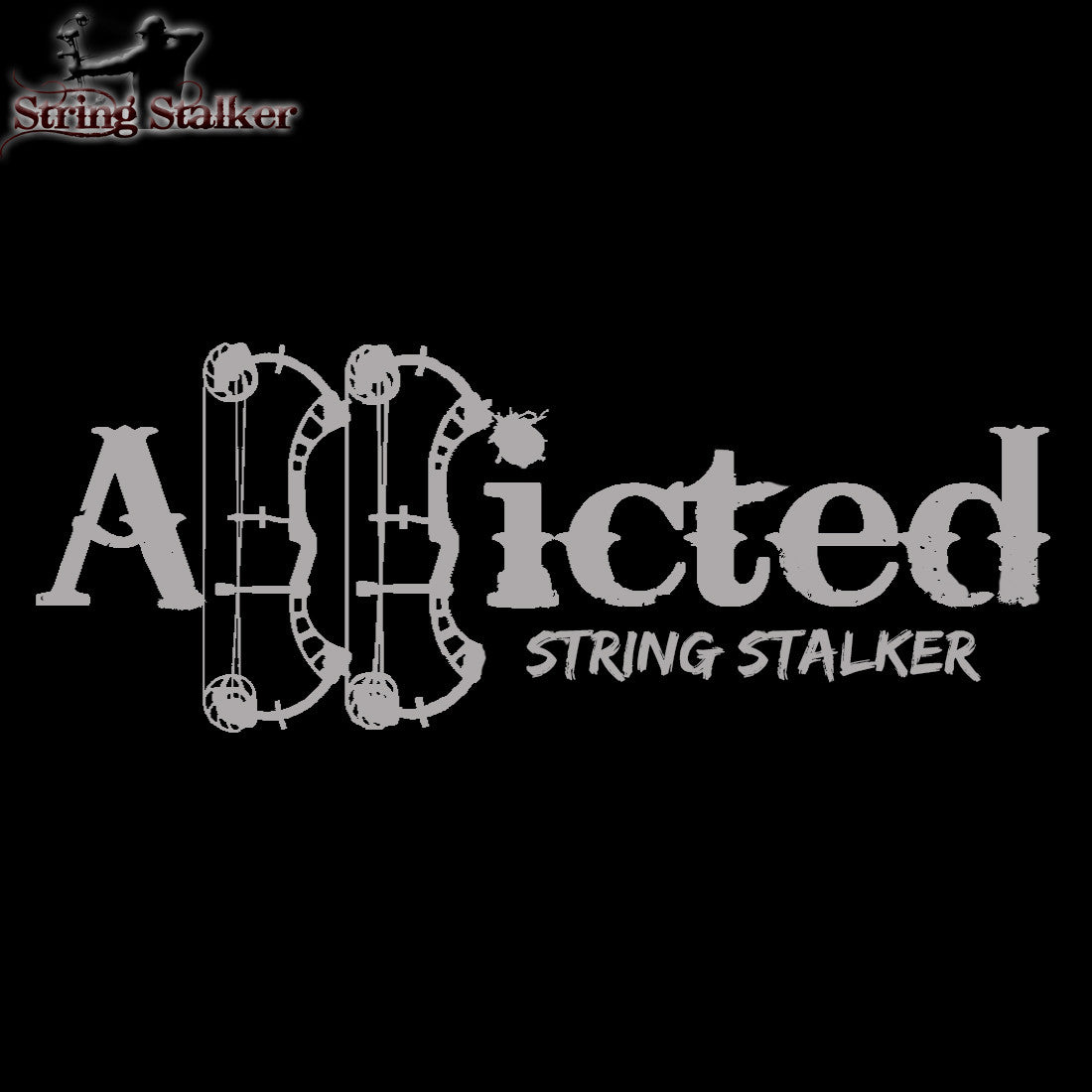 30" Wide Bow Hunting Addicted Decal – String Stalker